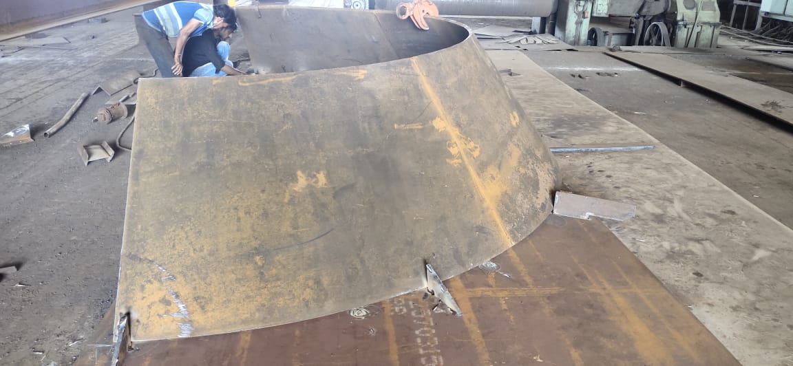 Kiln Cowl shell manufacturing - Navratna Industries