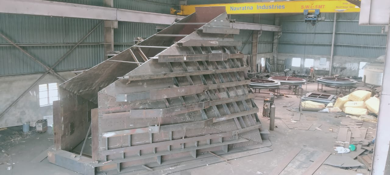Feed Hopper for Coal mining customer - Navratna Industries